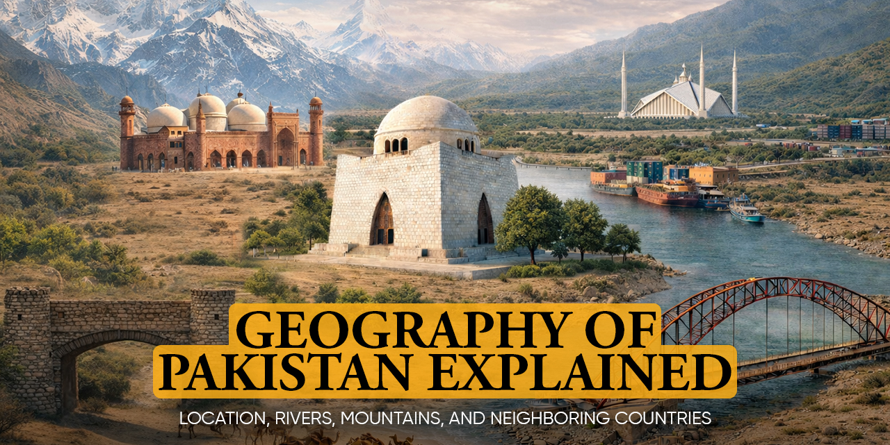 Geography of Pakistan: Strategic Location, Rivers, and Mountains